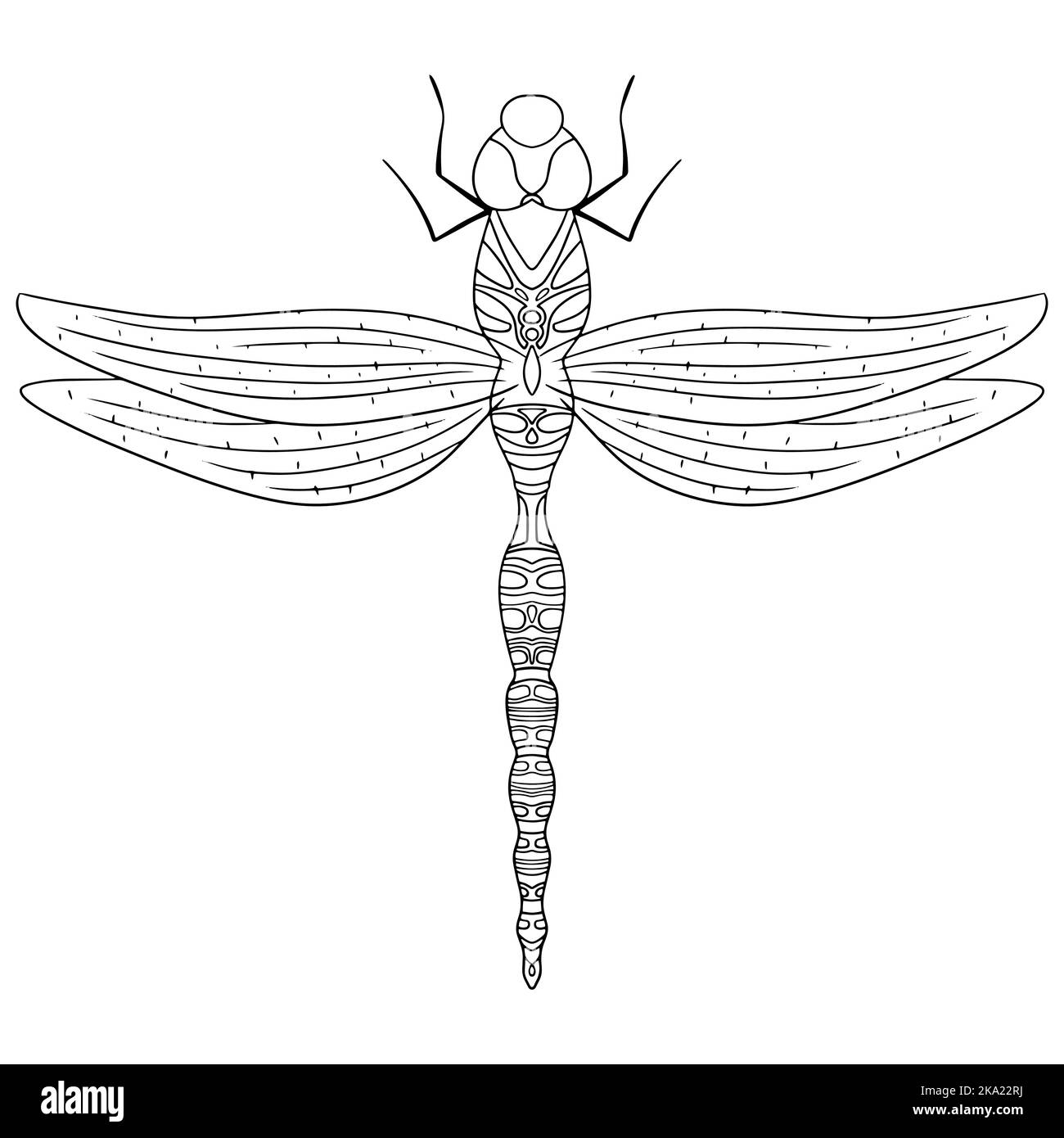 Black dragonfly art hi-res stock photography and images - Alamy