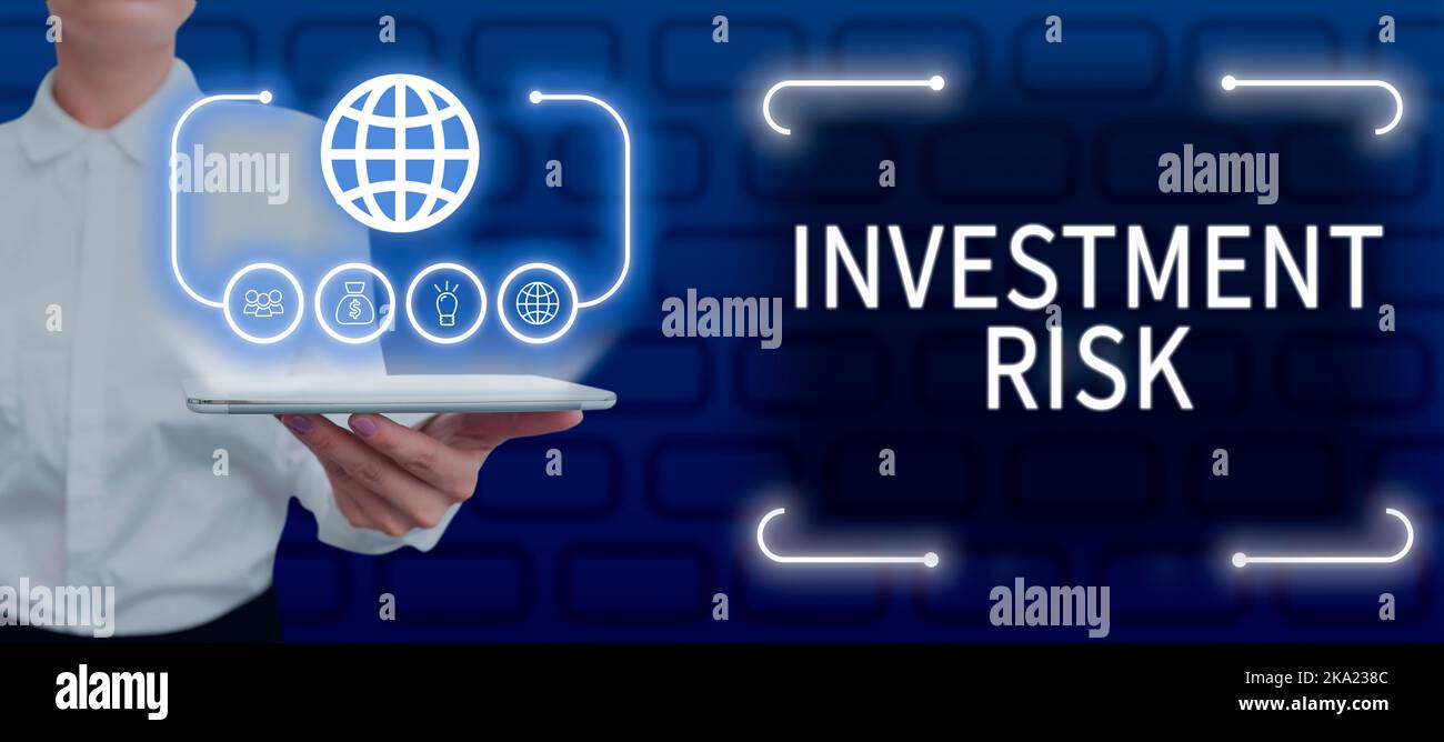 Inspiration showing sign Investment Risk. Concept meaning the ...