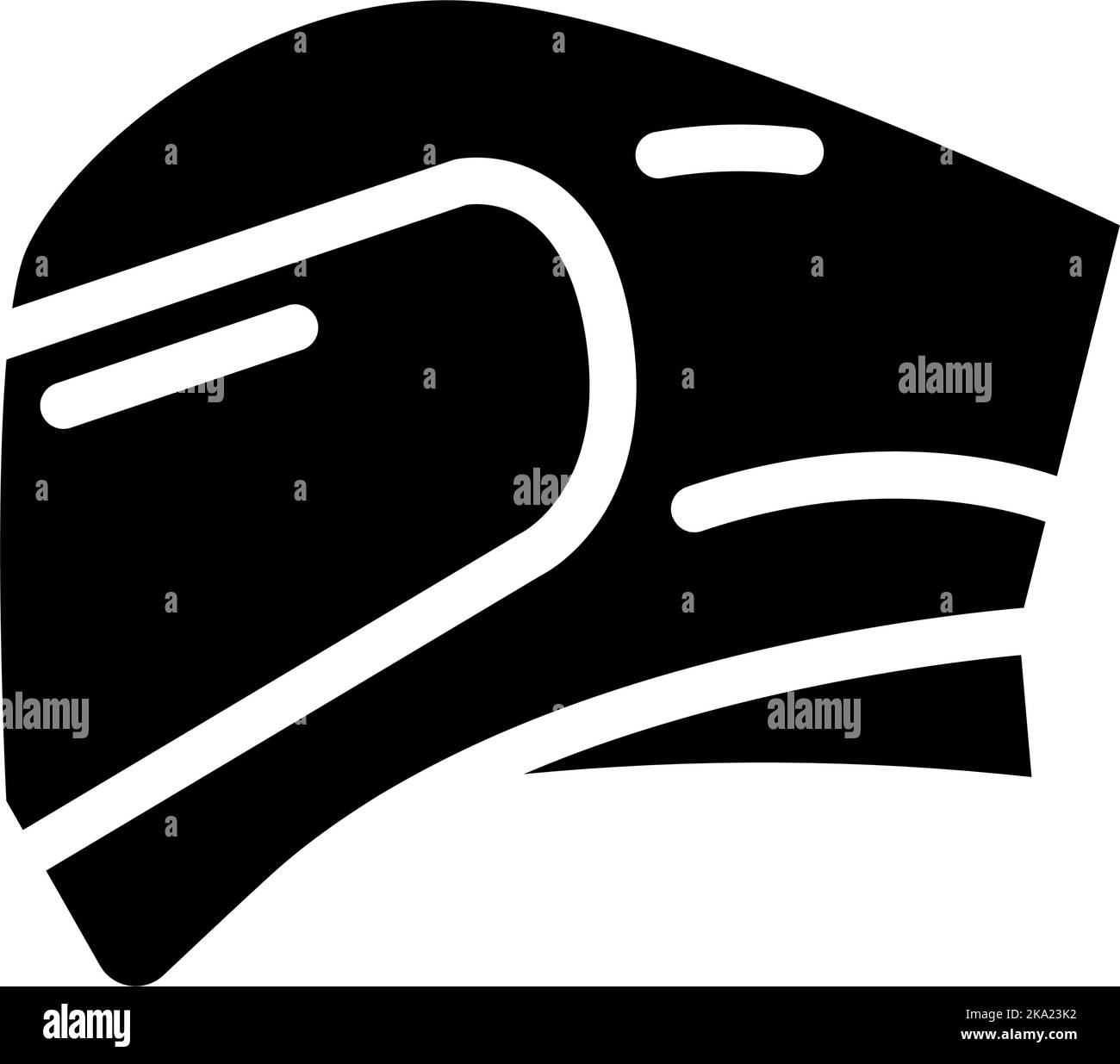 full face helmet motorcycle glyph icon vector illustration Stock Vector ...
