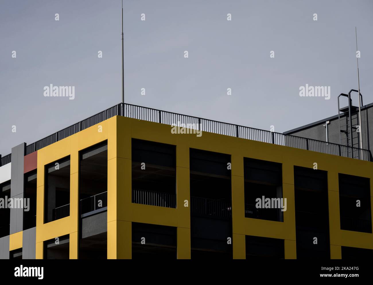 colorful architectural object. geometric building Stock Photo - Alamy
