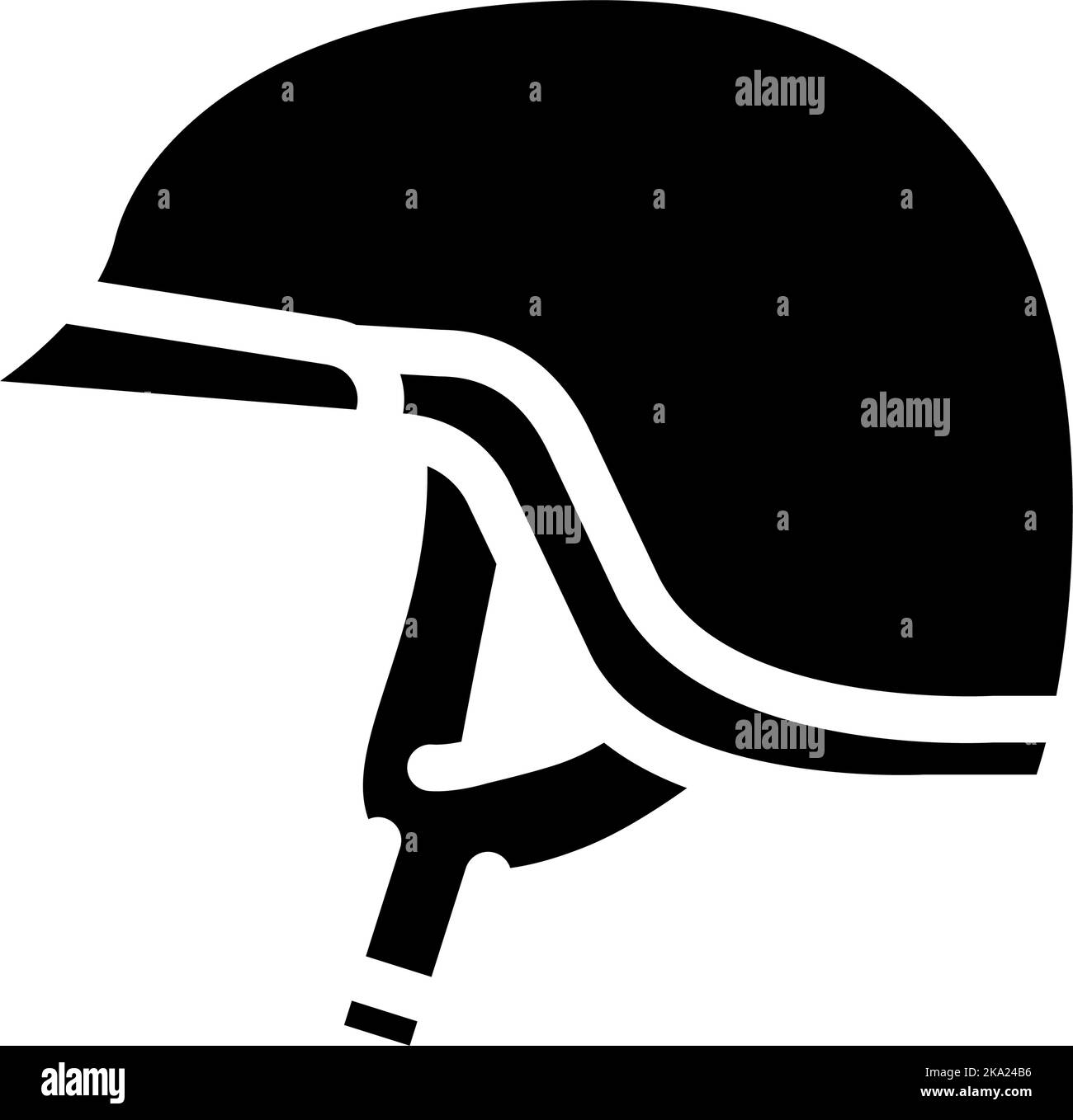 half helmet motorcycle glyph icon vector illustration Stock Vector ...
