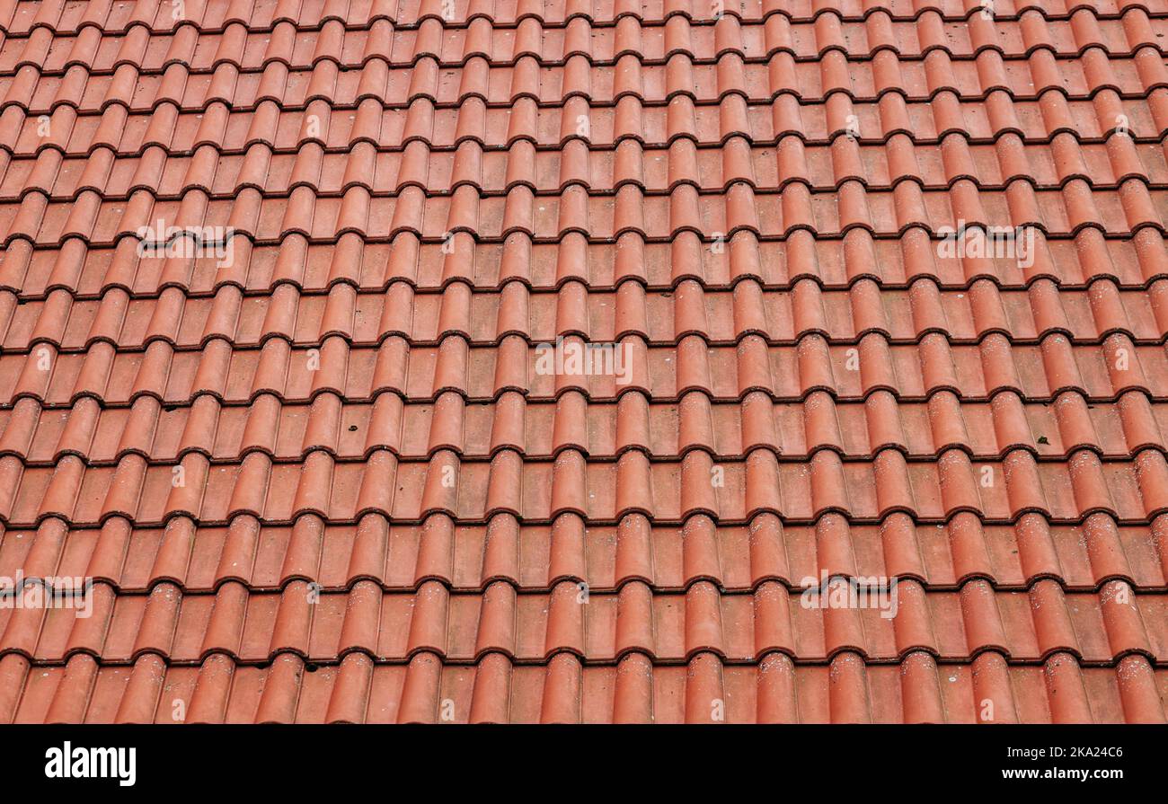 roof texture background. ceramic tile for roof construction Stock Photo ...