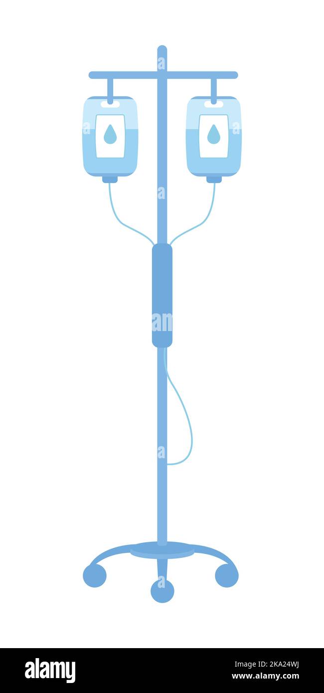Intravenous therapy semi flat color vector object Stock Vector Image ...