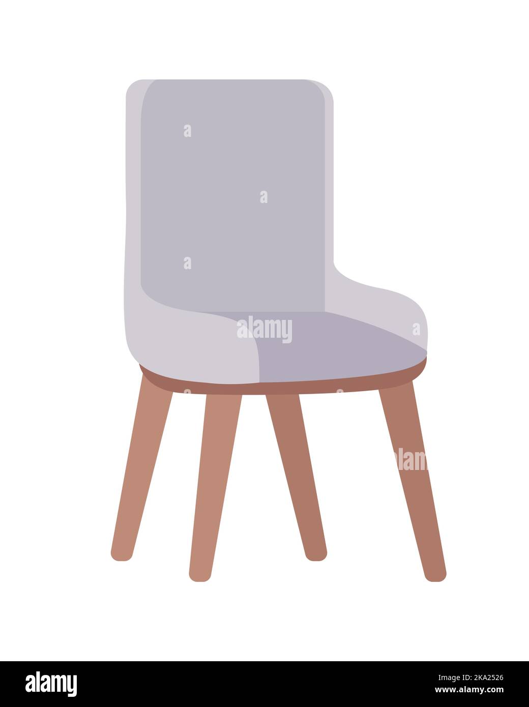 Comfortable chair semi flat color vector object Stock Vector Image ...