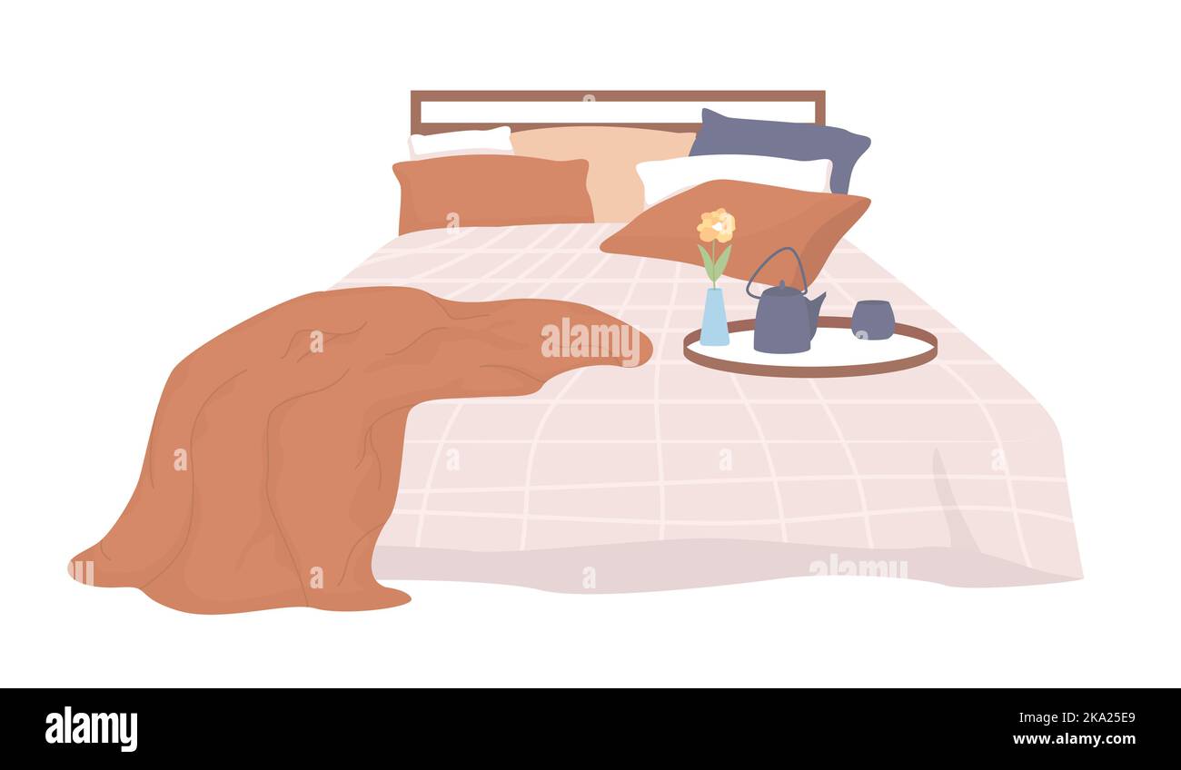 Queen bed Stock Vector Images - Alamy