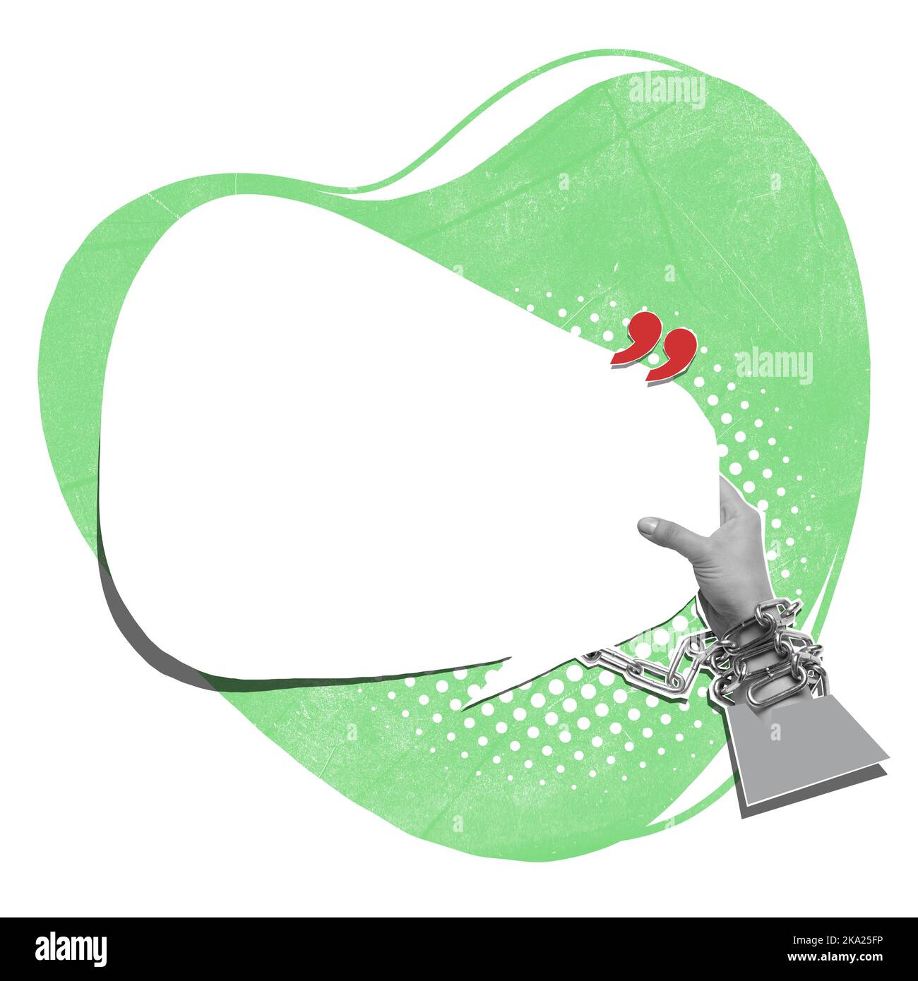 Megaphone bubble space text Cut Out Stock Images & Pictures - Alamy