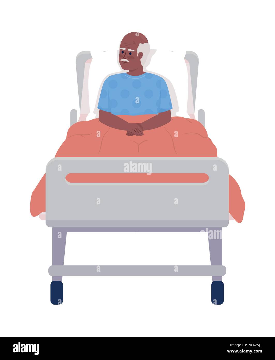 Patient semi flat color vector character Stock Vector Image & Art - Alamy