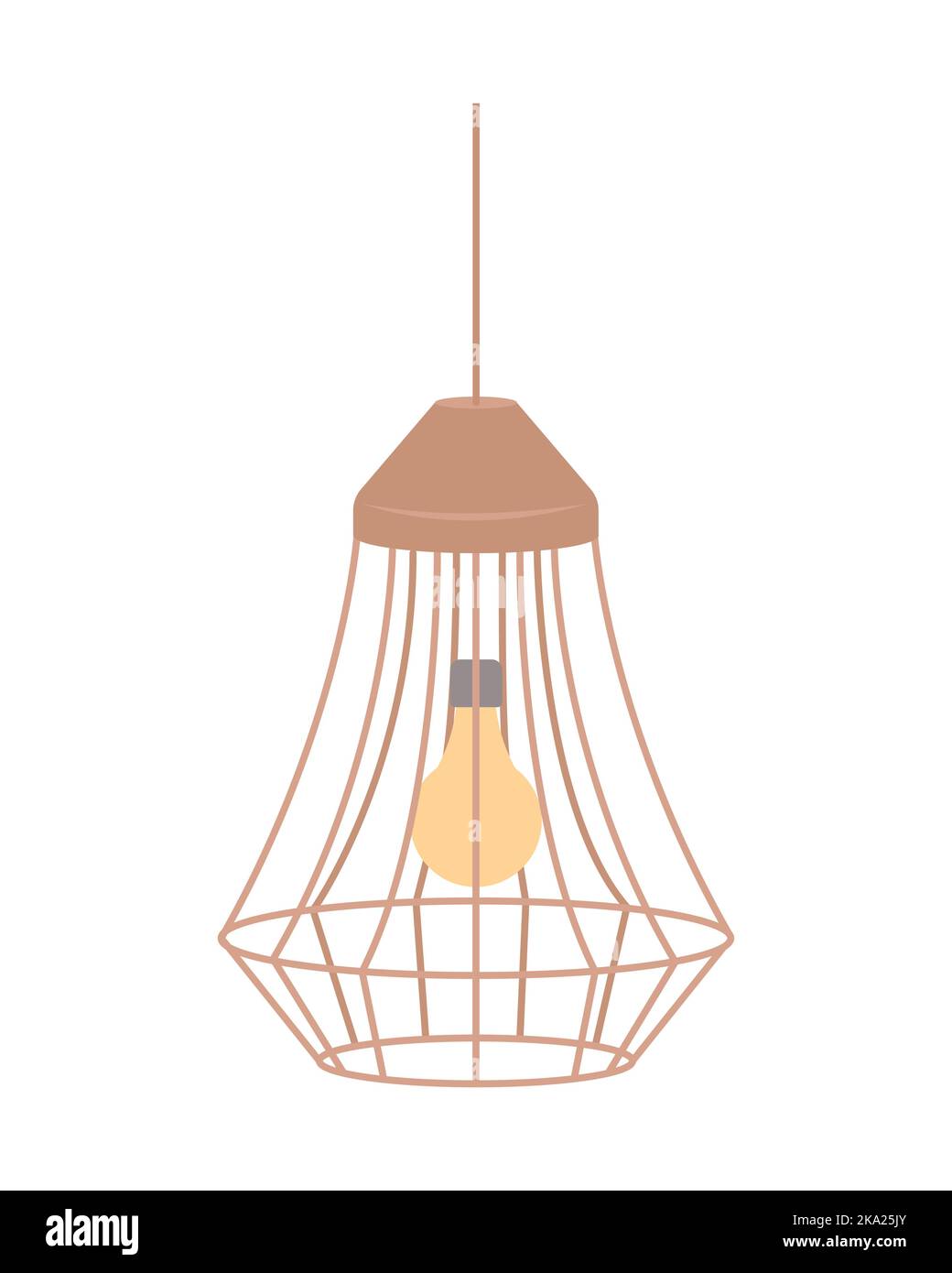 Ceiling Light Semi Flat Color Vector Object Stock Vector Image And Art