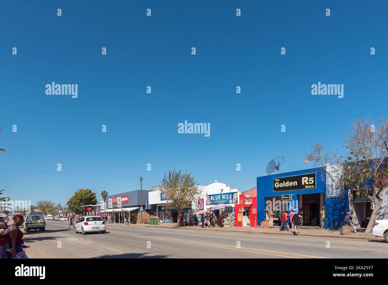 CITRUSDAL, SOUTH AFRICA - SEP 9, 2022: A street scene, with businesses ...