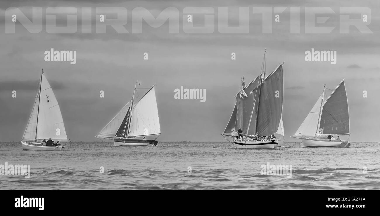France beaches Black and White Stock Photos & Images - Alamy