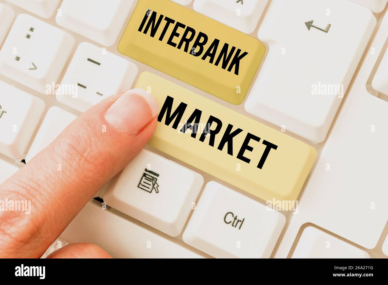 Conceptual caption Interbank Market. Business overview banking method ...