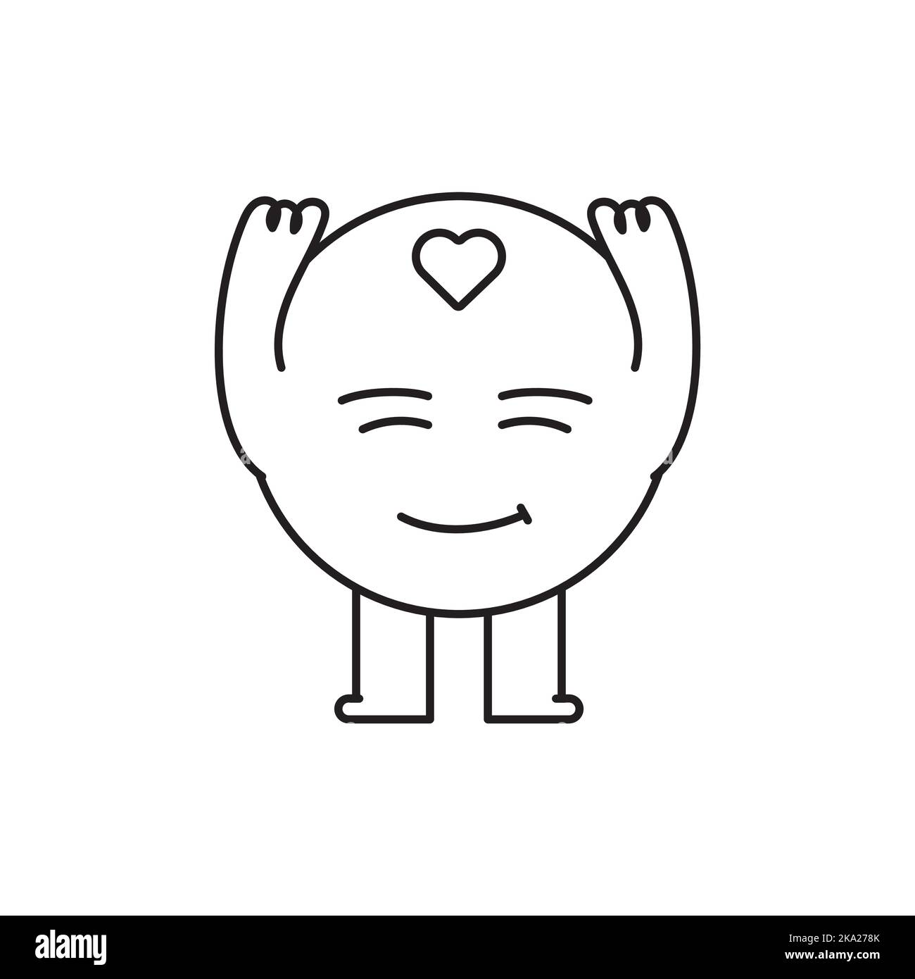 Environment protection color line Black and White Stock Photos & Images ...