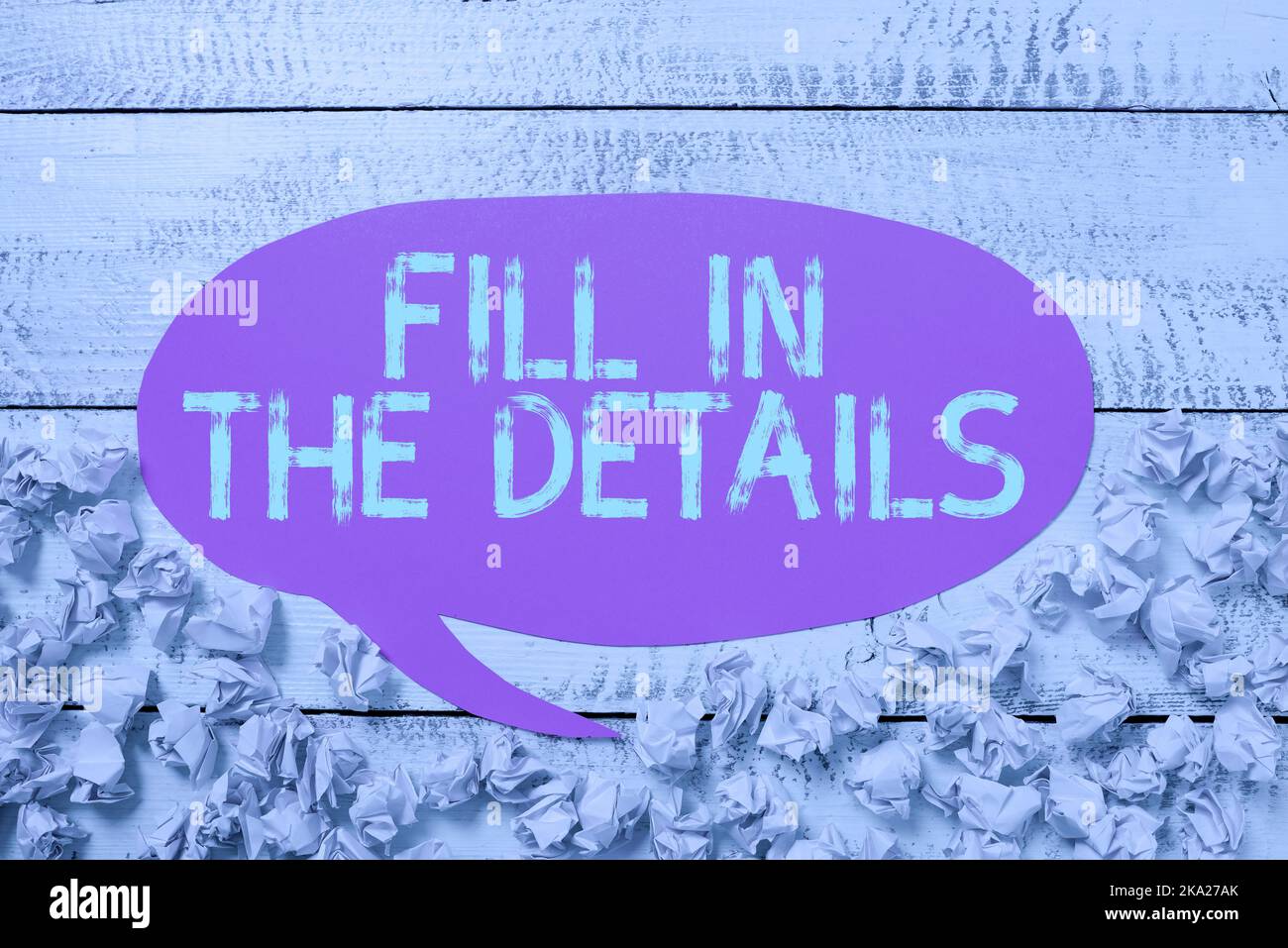 Text caption presenting Fill In The Details. Conceptual photo Agreement ...