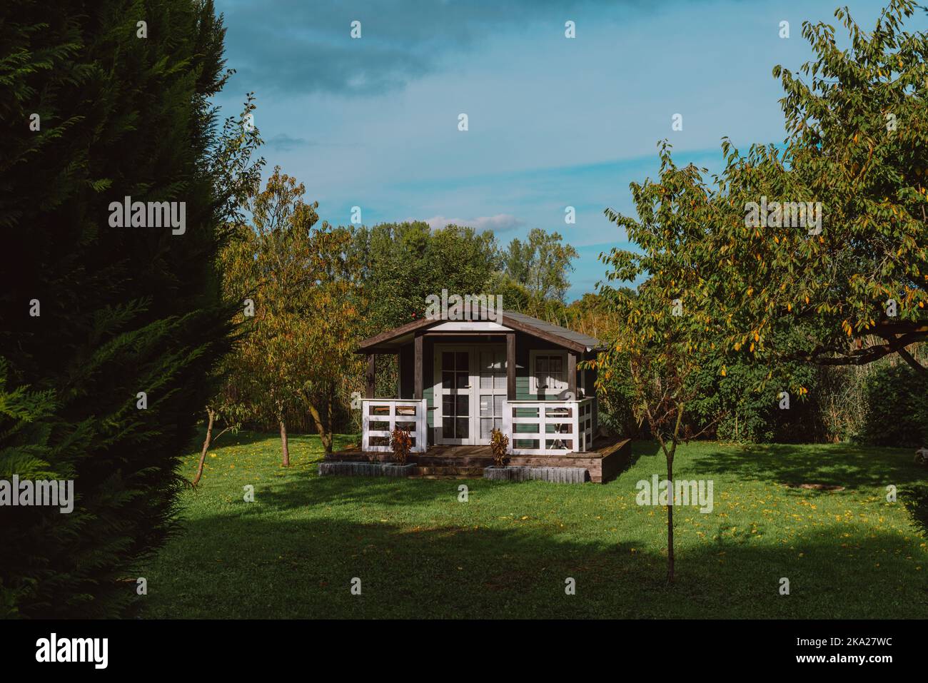 Traditional Small House With Beautiful Outdoor Decor Facade In Germany ...