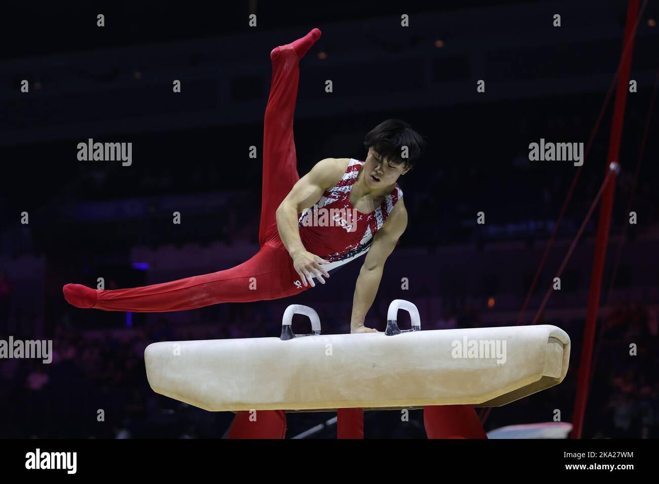 October 31, 2022: Asher Hong (USA) competes during the men's ...