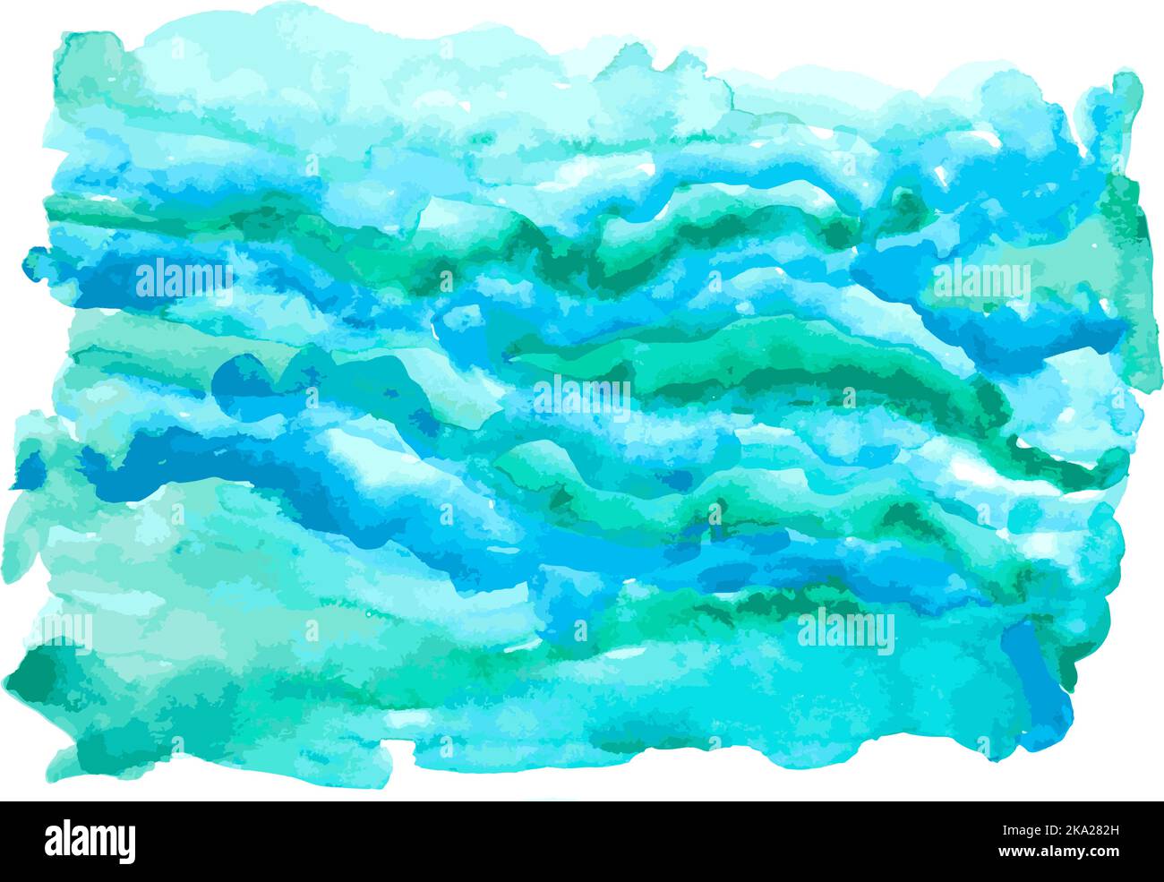 Watercolor Vector Gradient Blue Background on Sea Style Stock Vector ...