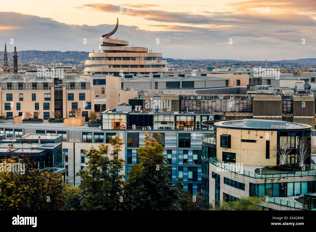 Iconic shopping center roof top in Edinburgh (Scotland Stock Photo - Alamy