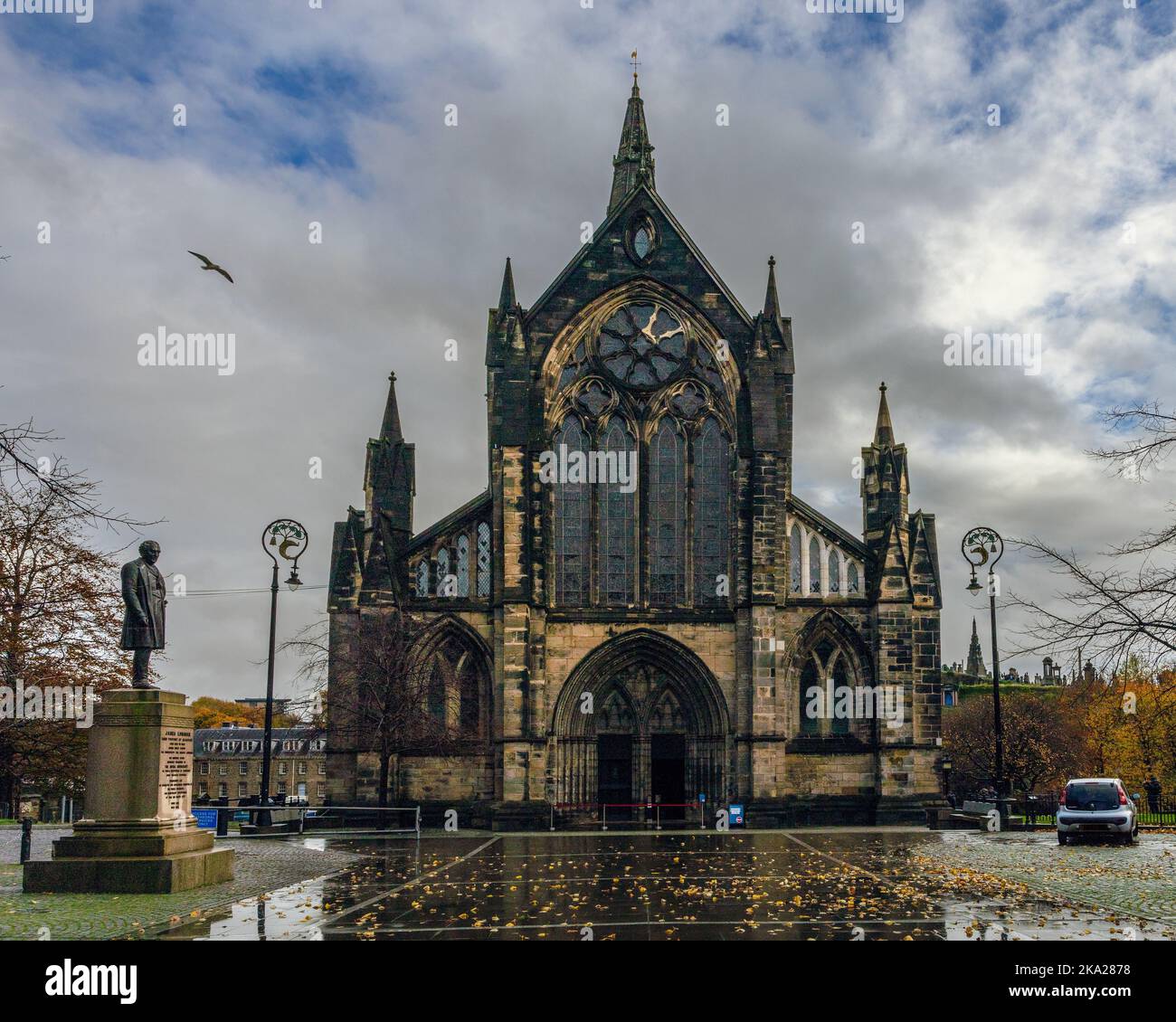 Glasgow (Scotland) cathedral after the rain fall Stock Photo - Alamy