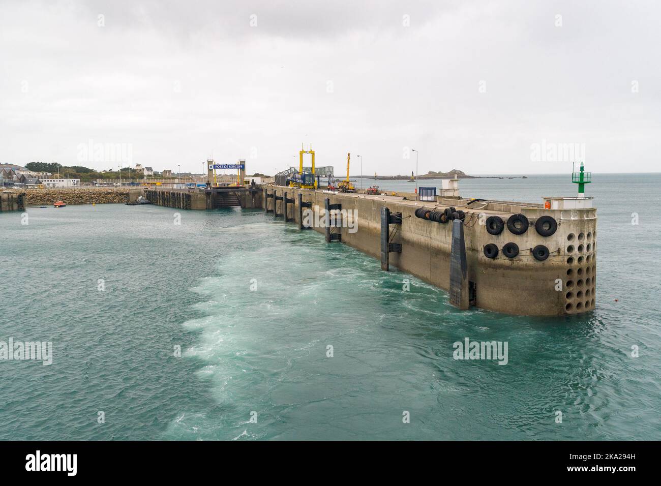 The port of Roscoff, Brittany Stock Photo - Alamy