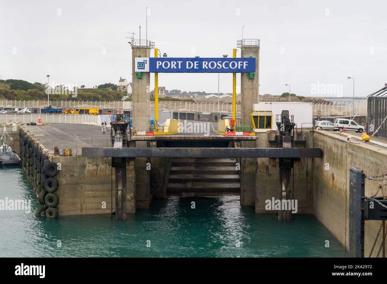 The port of Roscoff, Brittany Stock Photo - Alamy