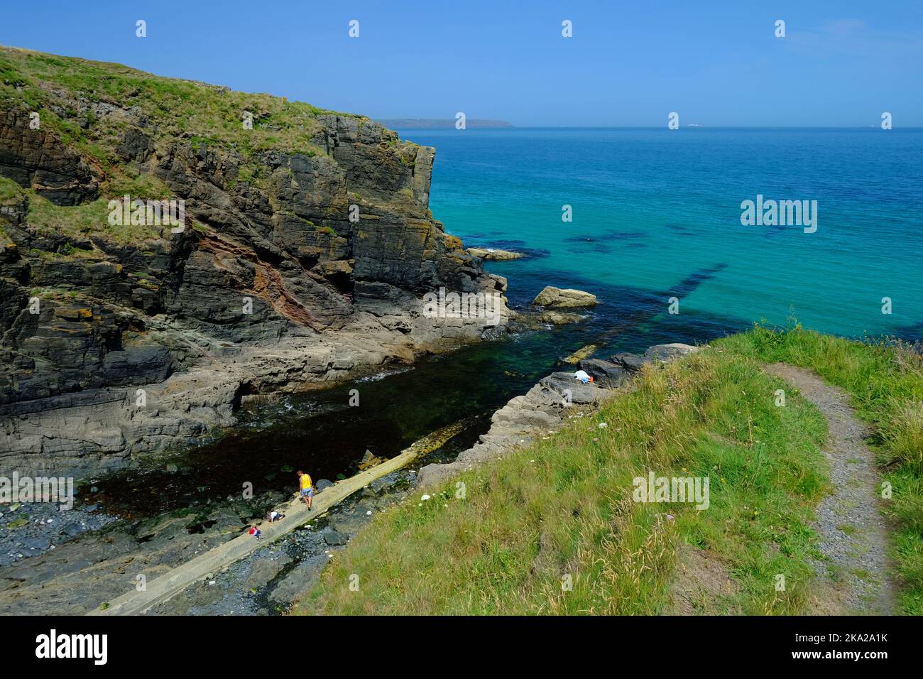 Church Cove on the Lizard Peninsula, Cornwall, UK - John Gollop Stock ...