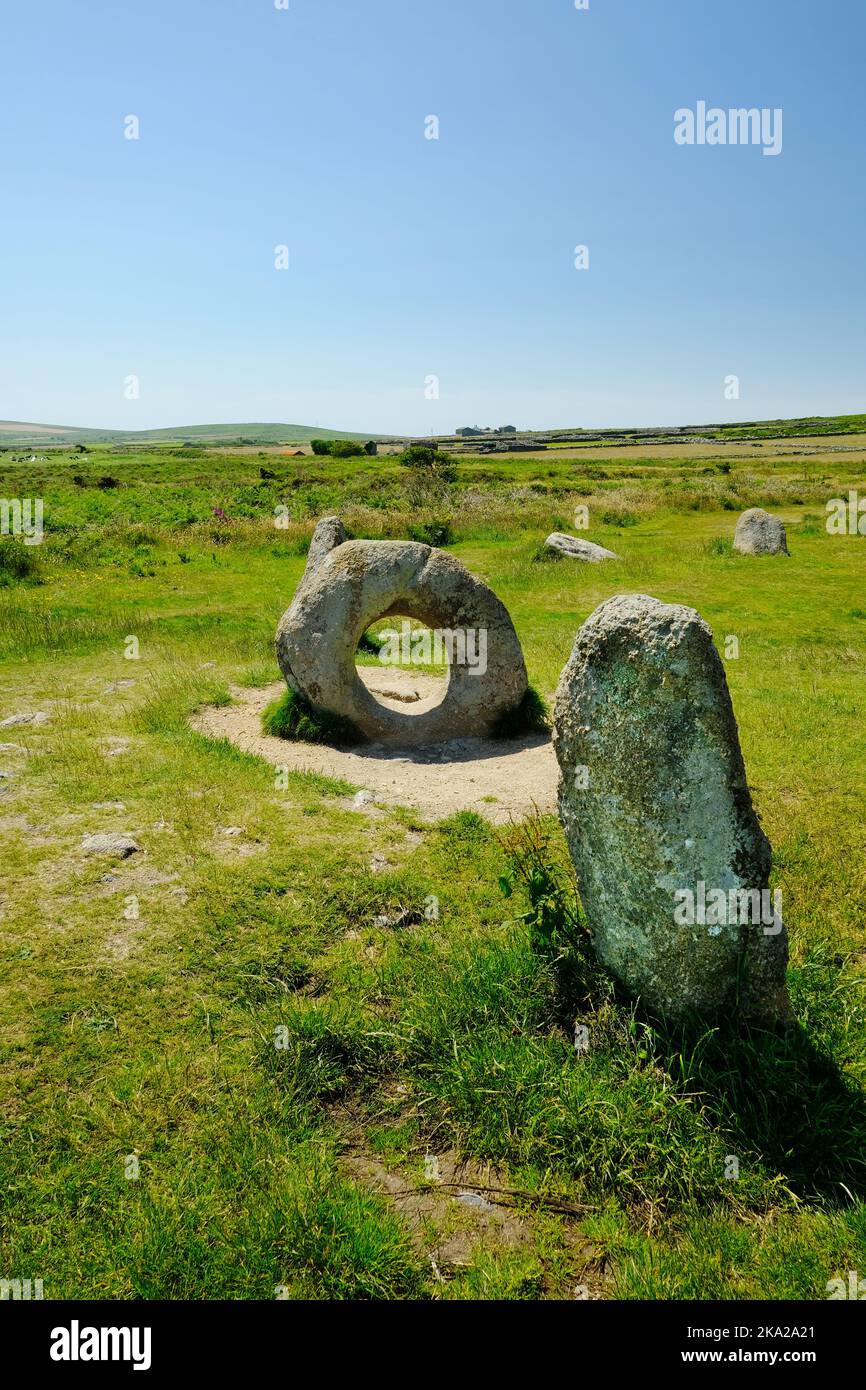 Ancient cornish standing stones hi-res stock photography and images - Alamy
