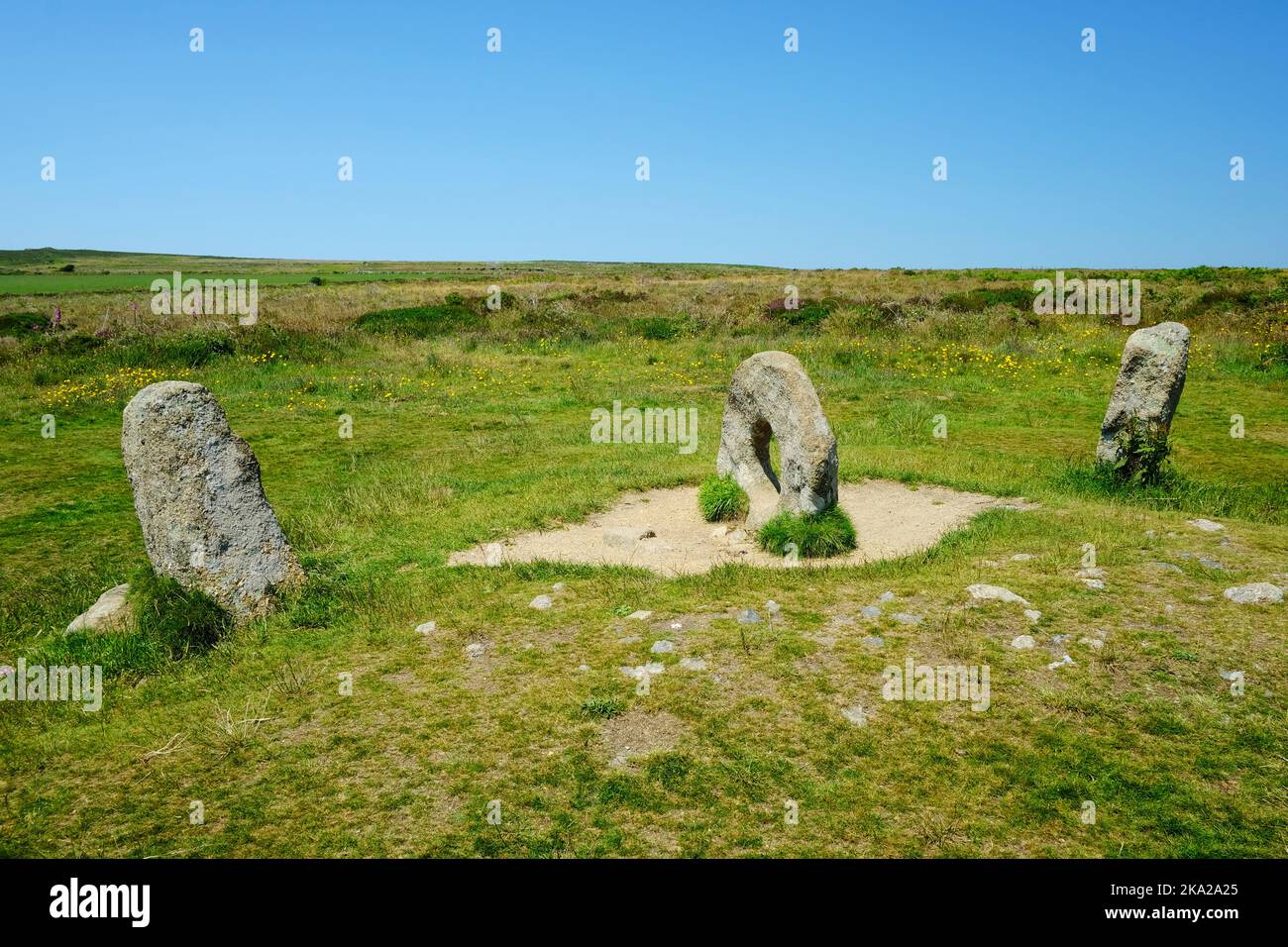 The famous Men an Tol standing stones, west Cornwall, UK - John Gollop ...