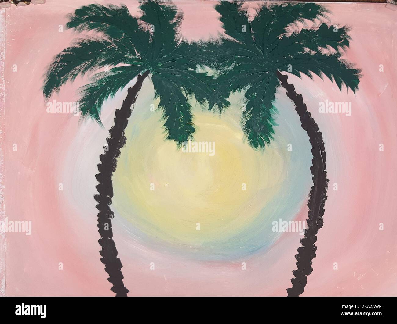Palm drawing hi-res stock photography and images - Alamy