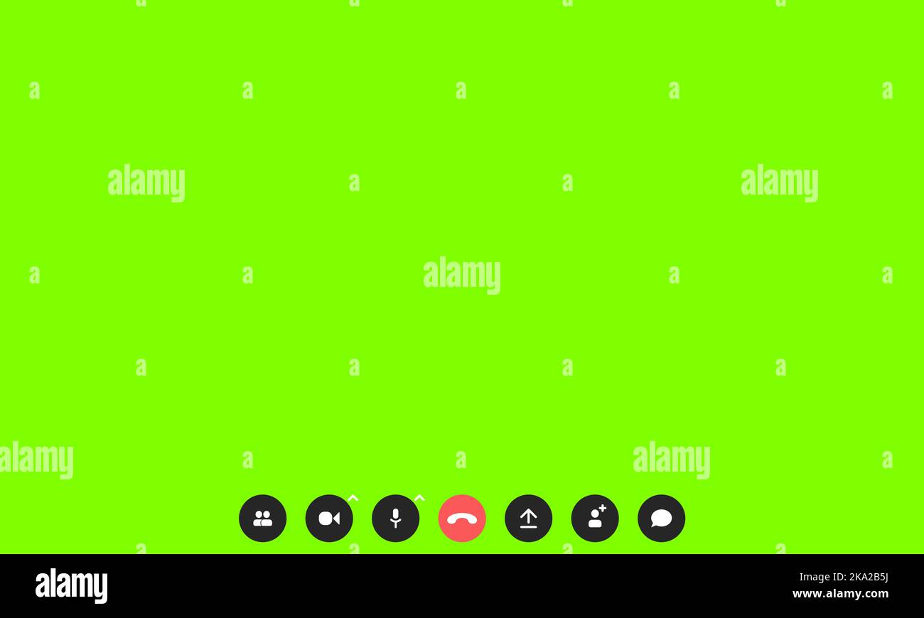 Start online conference concept. Video call app mockup Stock Vector ...