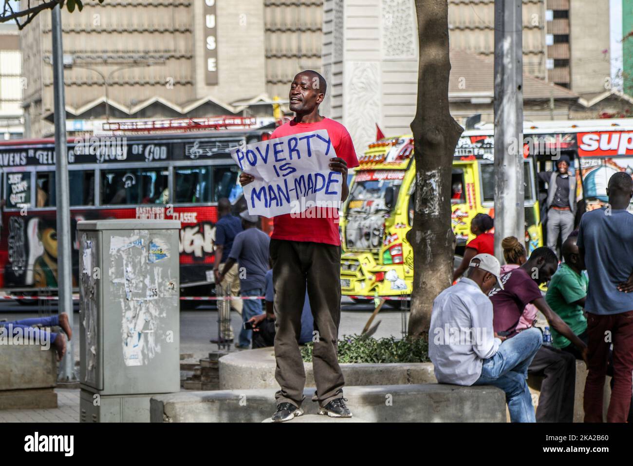 Nairobi, Kenya. 25th Oct, 2022. Julius Kamau, a vocal Kenyan human ...
