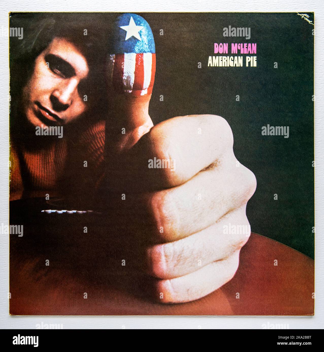 LP cover of American Pie, the second studio album by Don McLean, which ...