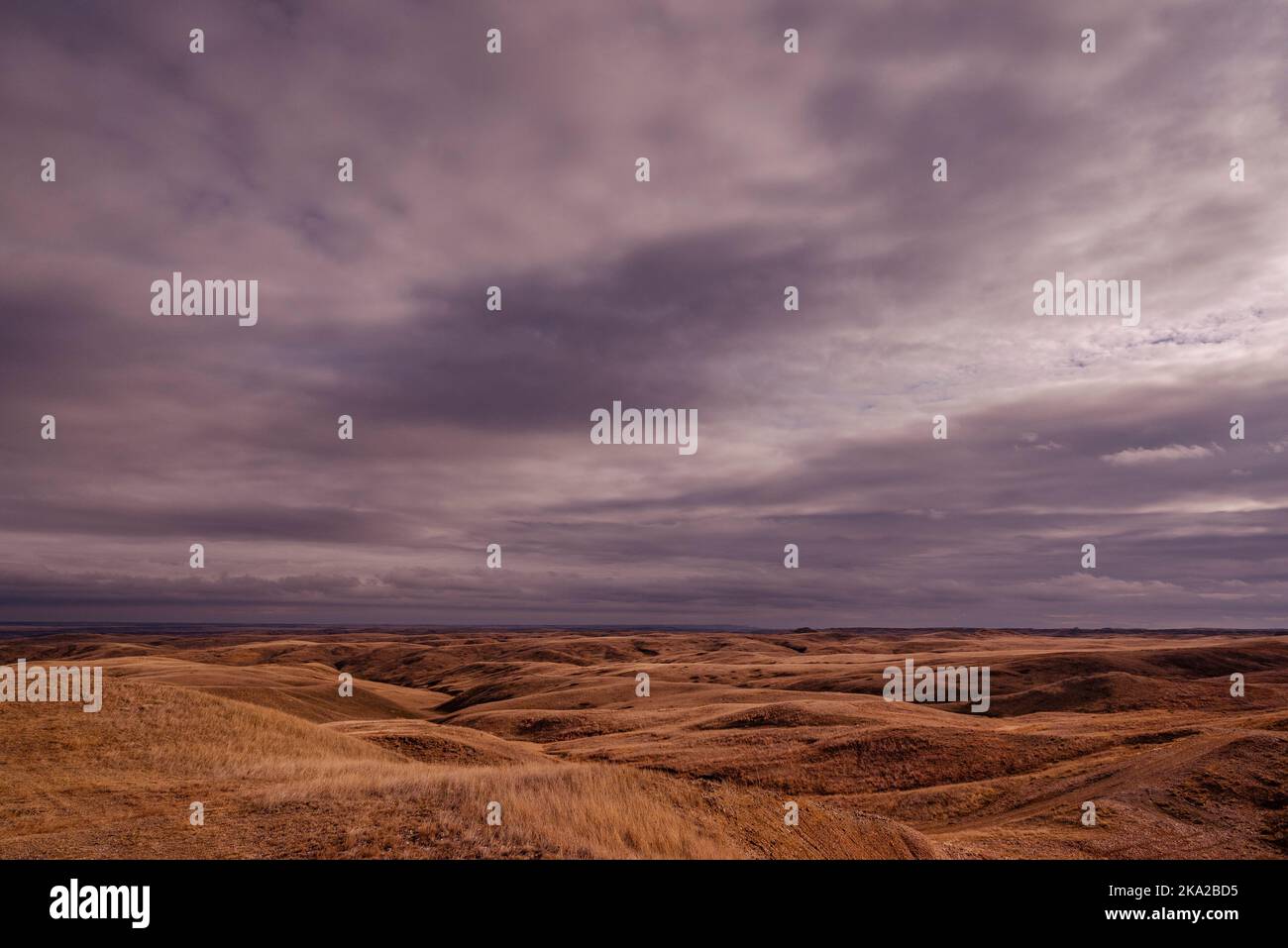 A dark storm clouds over the prairie Stock Photo - Alamy