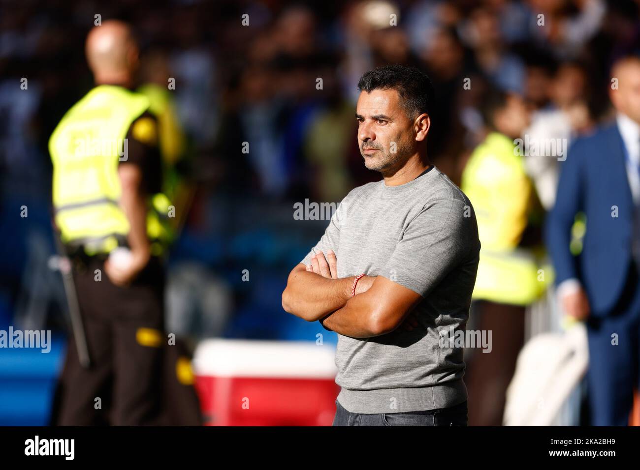 Miguel Angel "Michel" Sanchez, head coach of Girona during the Spanish championship La Liga ...