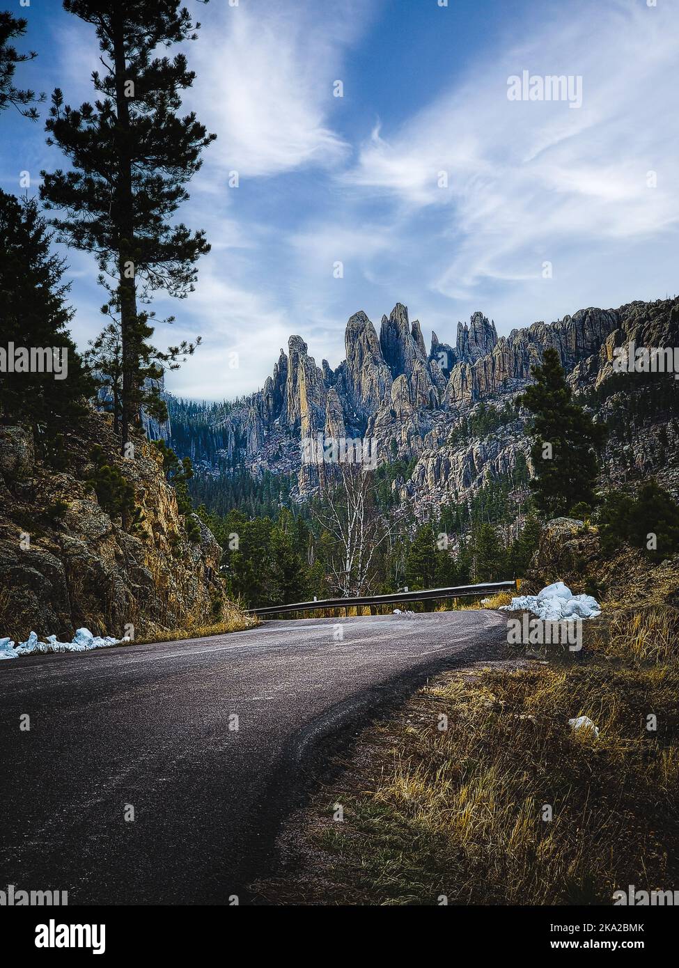 The Needles Highway from the Black Hills of South Dakota, near ...