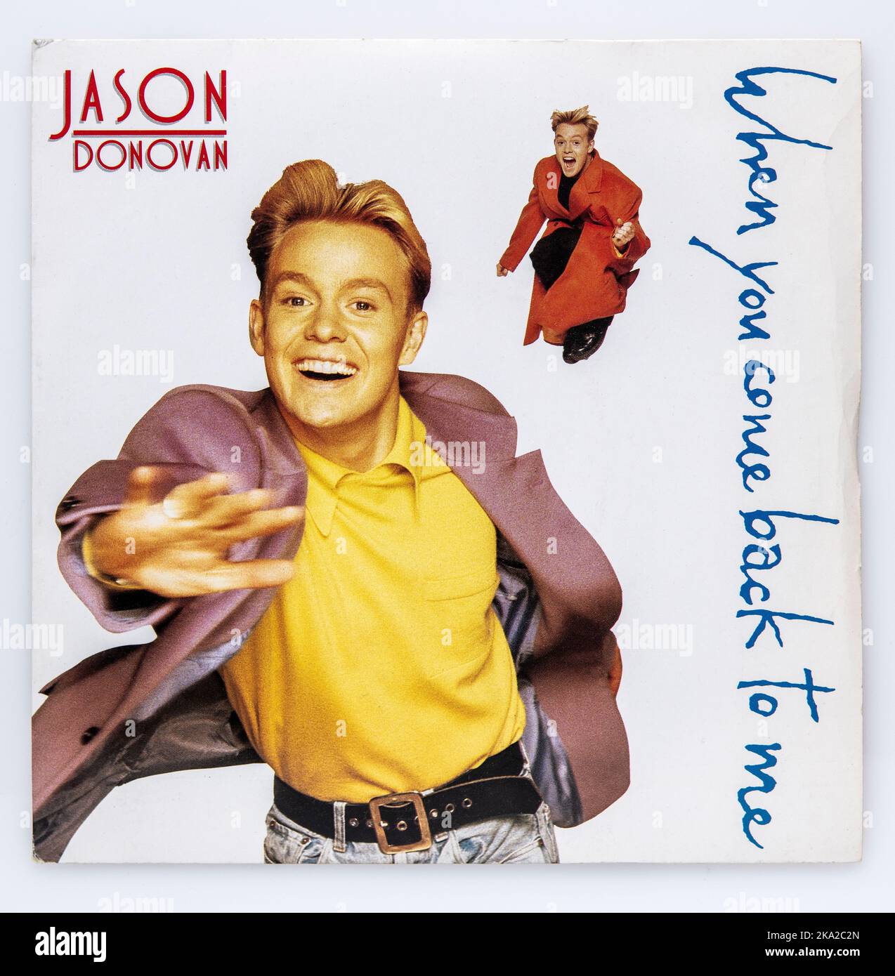 Seven inch vinyl picture cover of the single When You Come Back to Me ...