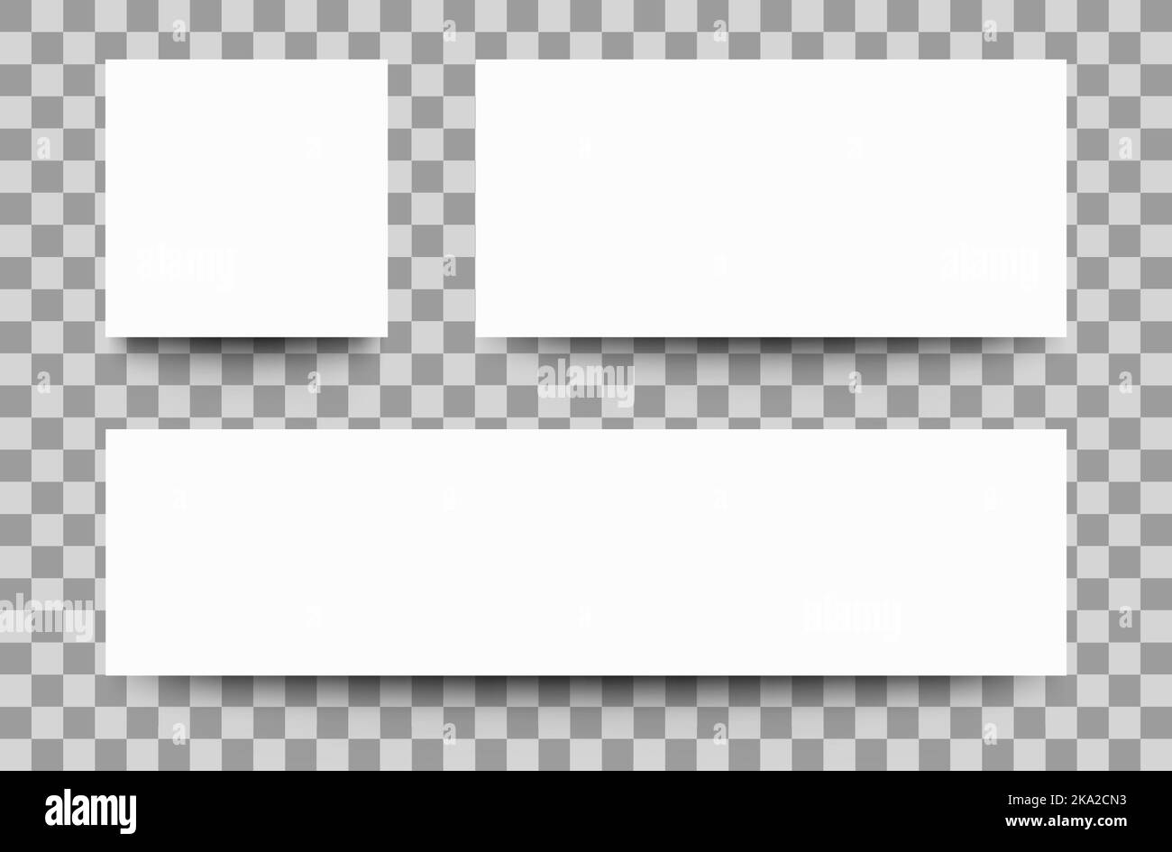 White template with shadow. Brochure, banner, social media post Stock ...