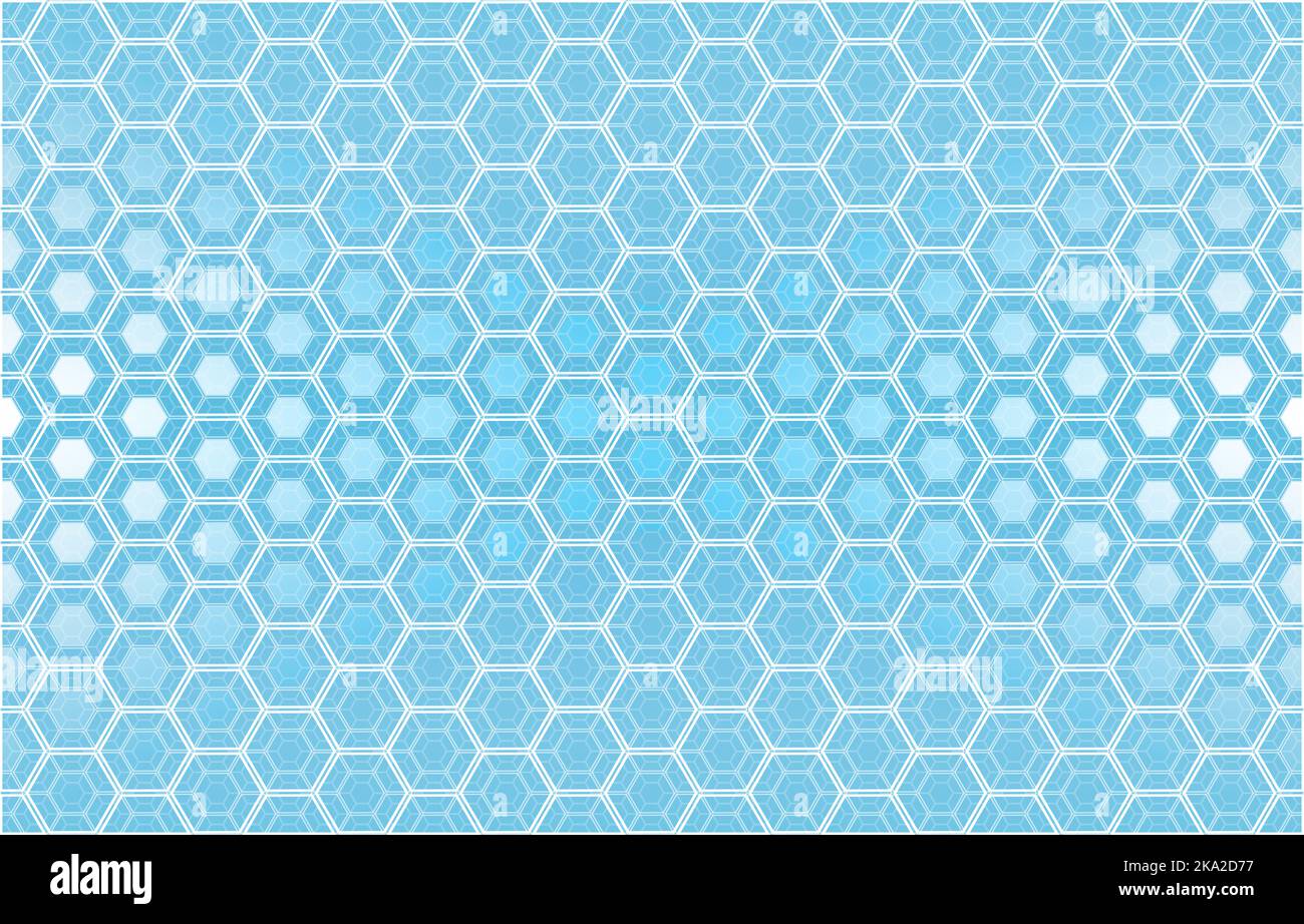 Abstract technological hexagonal blue and white background Stock Photo - Alamy