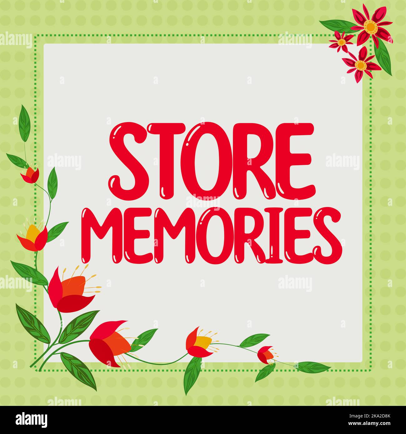 Text showing inspiration Store Memories. Conceptual photo a systematic ...