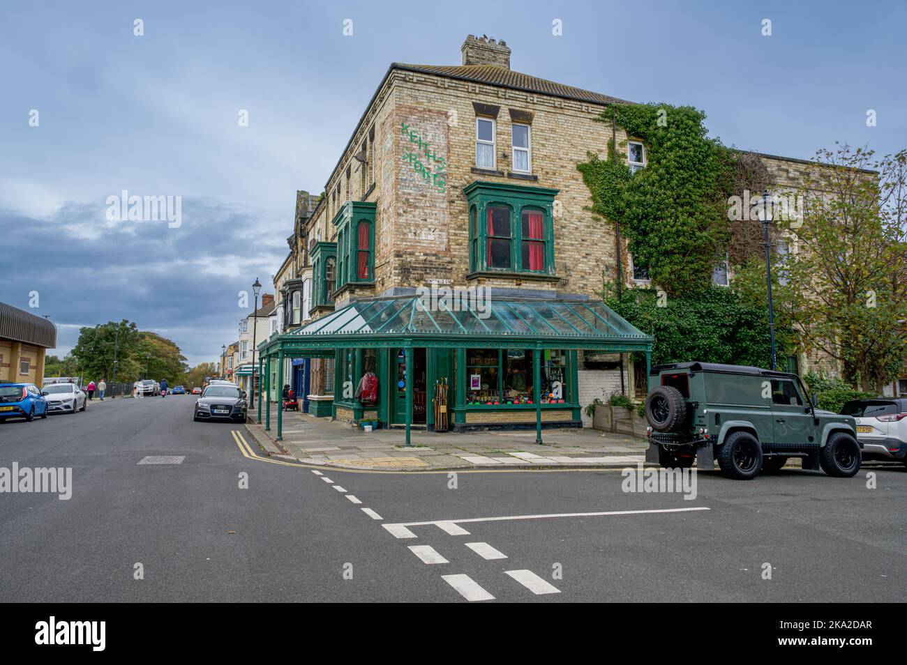 treet view in the seaside resort of Saltburn, on the north Yorkshire ...