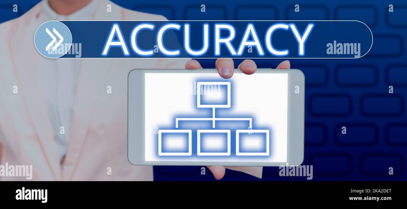 Handwriting text Accuracy. Conceptual photo refer to the closeness of ...