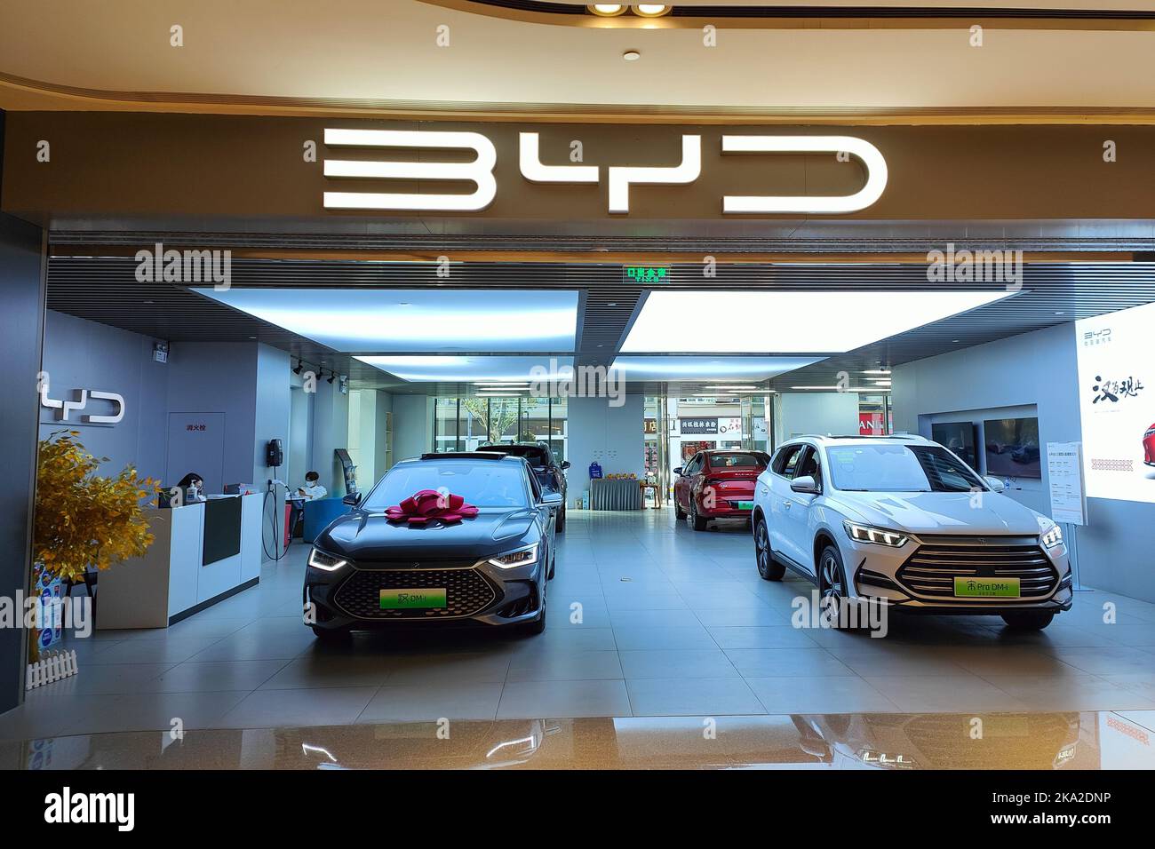 SHANGHAI, CHINA - OCTOBER 31, 2022 - A BYD directly operated store in ...