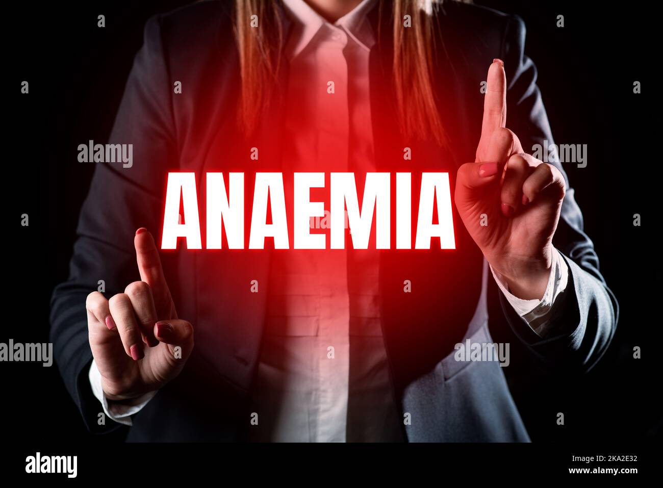 Handwriting text Anaemia. Internet Concept the practice of prescription ...