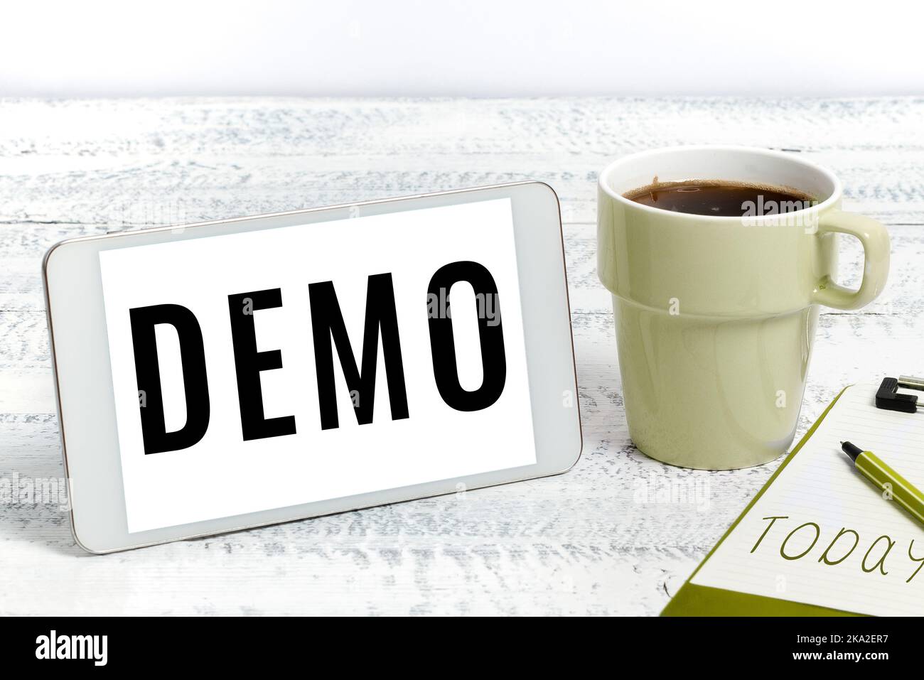 Writing displaying text Demo. Business approach exemplification display ...