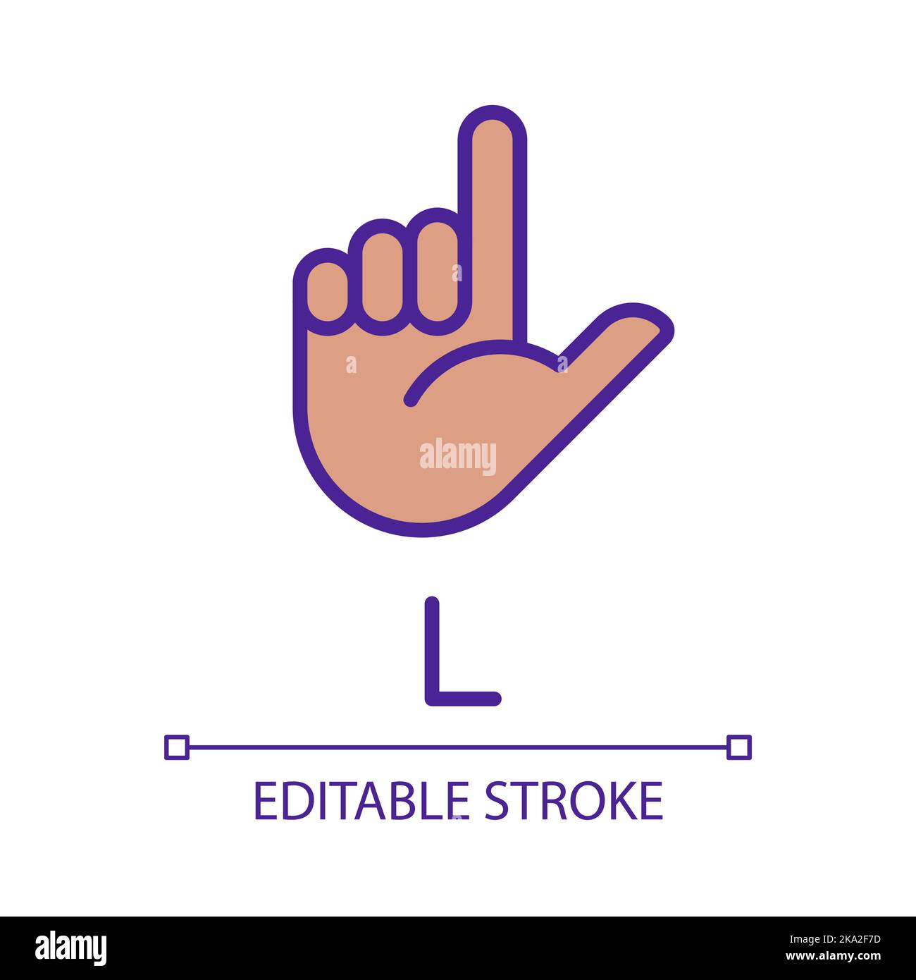 Cartoon l sign hi-res stock photography and images - Alamy