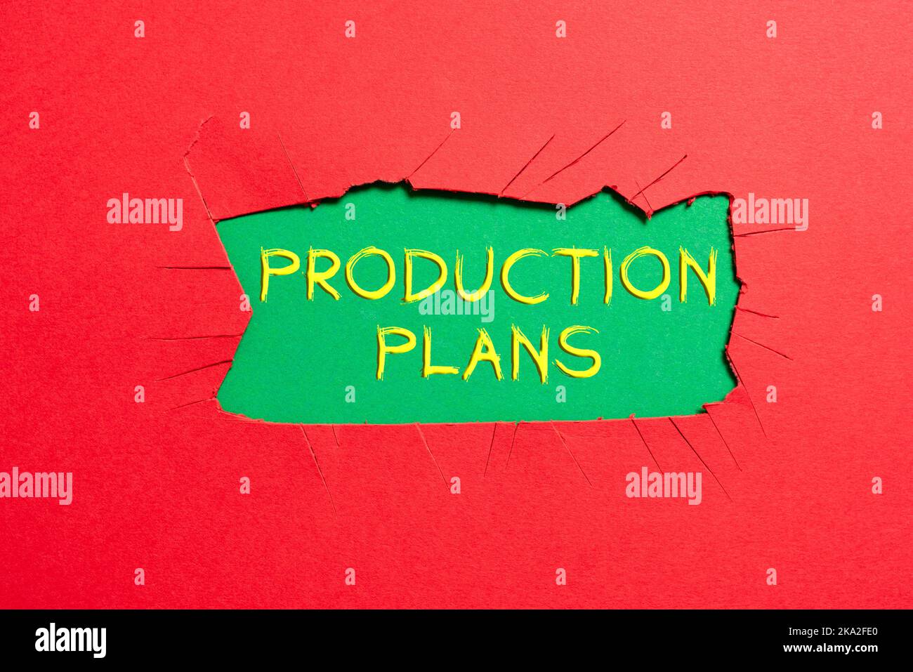 Text sign showing Production Plans. Internet Concept series of steps ...