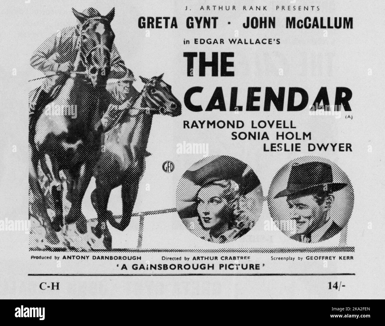 Edgar wallace calendar hi-res stock photography and images - Alamy