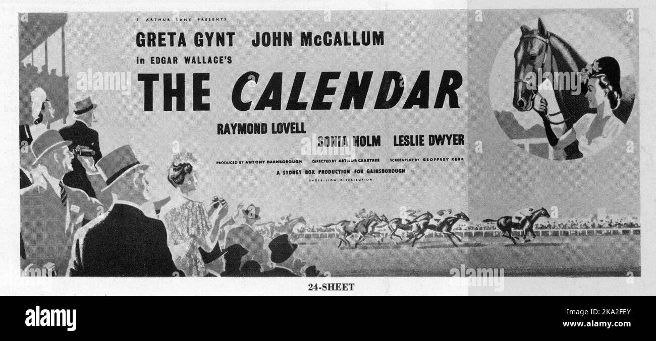 Edgar wallace calendar hi-res stock photography and images - Alamy