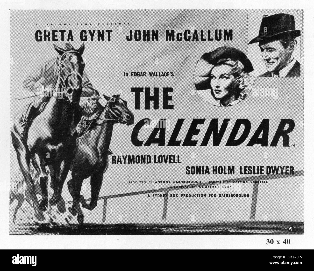 Edgar wallace calendar hi-res stock photography and images - Alamy