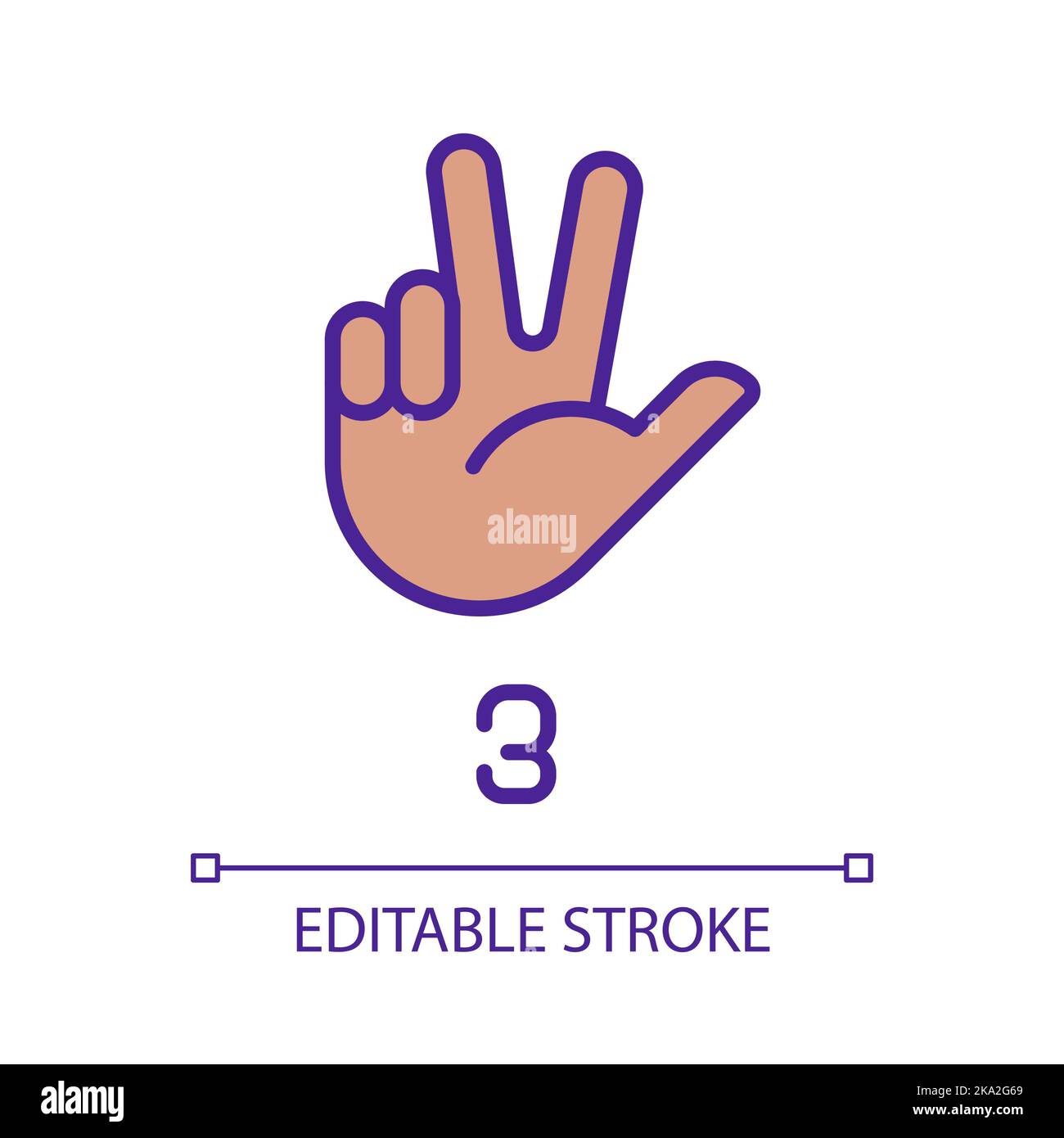 Hand signing number three hi-res stock photography and images - Alamy