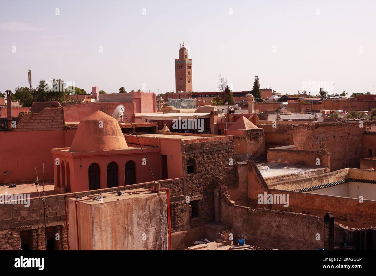 A beautiful view of the orange and wonderfully architectural structures ...